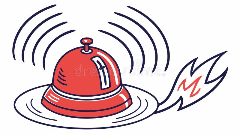 Loud Ringing Bell, Alert and Notification, Vector Design Generative AI ...