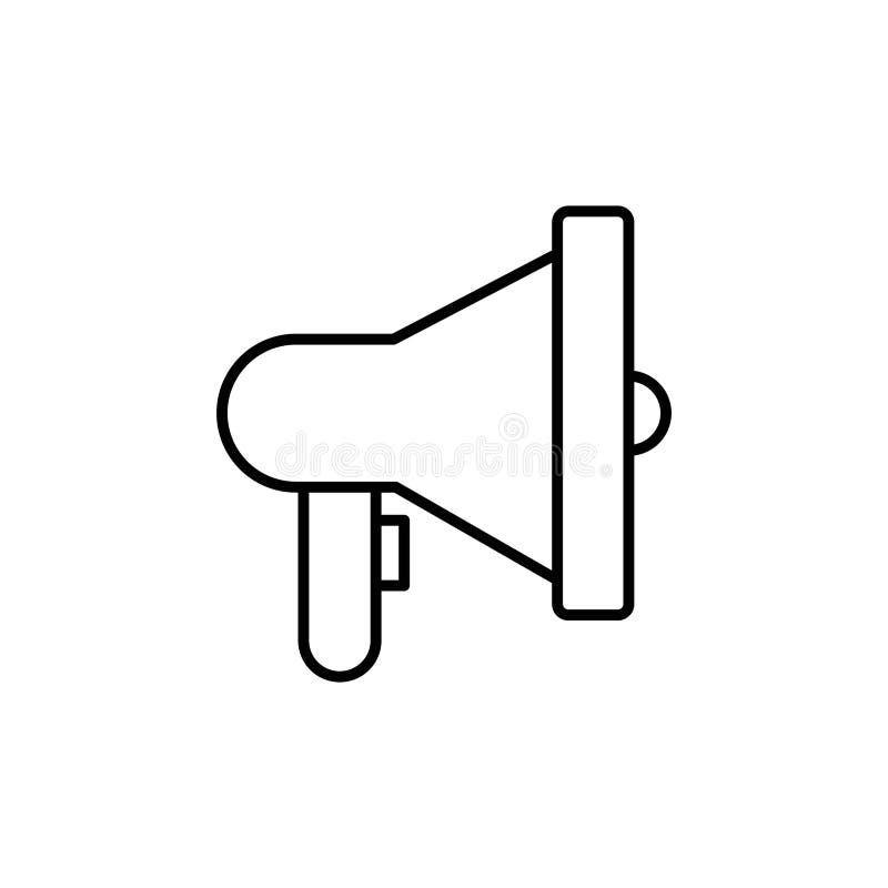 Loud Speaker Icon Flat Logo Isolated Symbol Stock Illustration ...