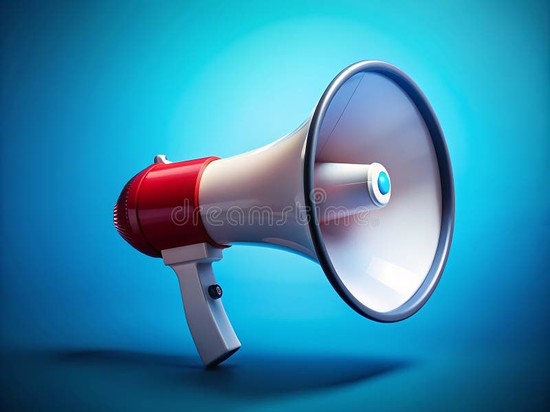 Loud Speaker Megaphone Announcement Communication Tool Stock ...