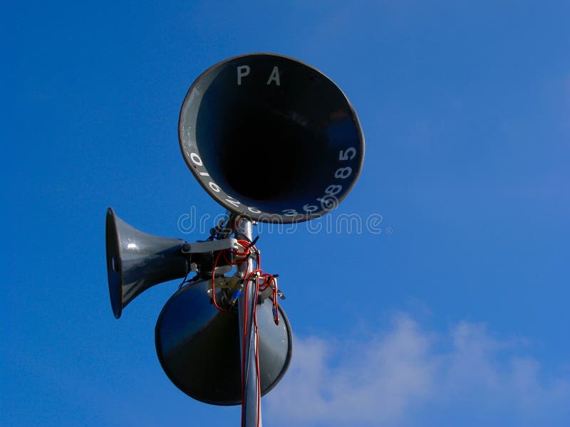 Loud Speakers stock image. Image of talk, announcement, announce - 2013