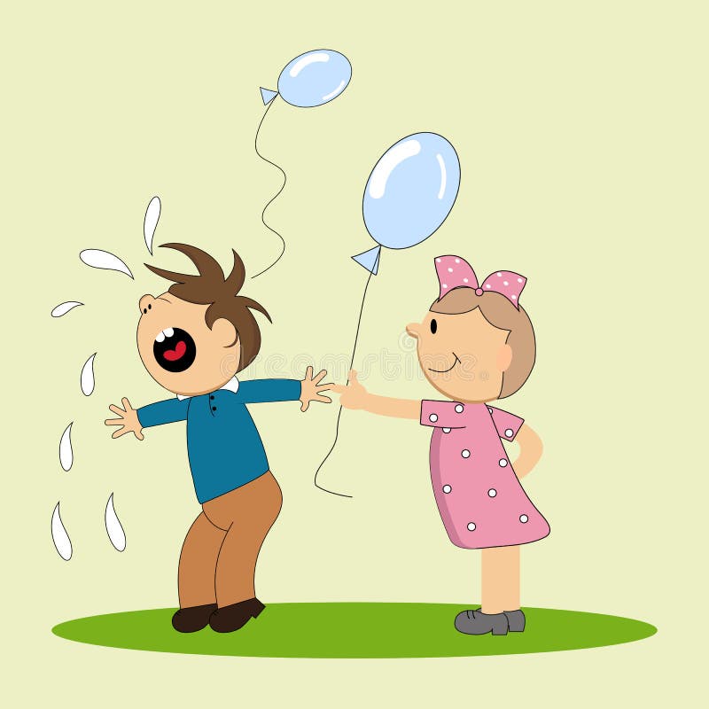 Sad Boy Balloon Stock Illustrations – 228 Sad Boy Balloon Stock ...