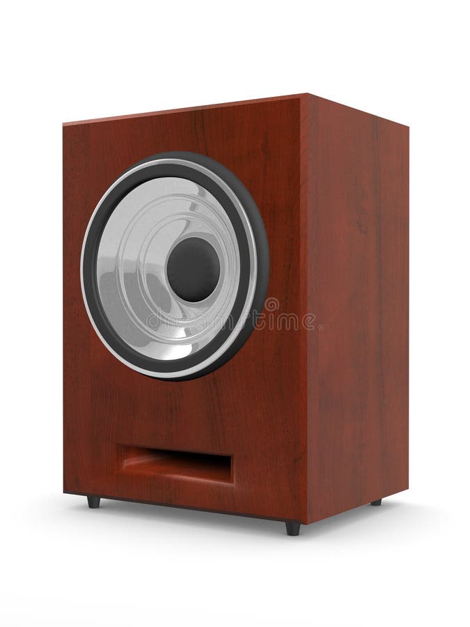 Loudspeaker stock illustration. Illustration of wooden - 12005066