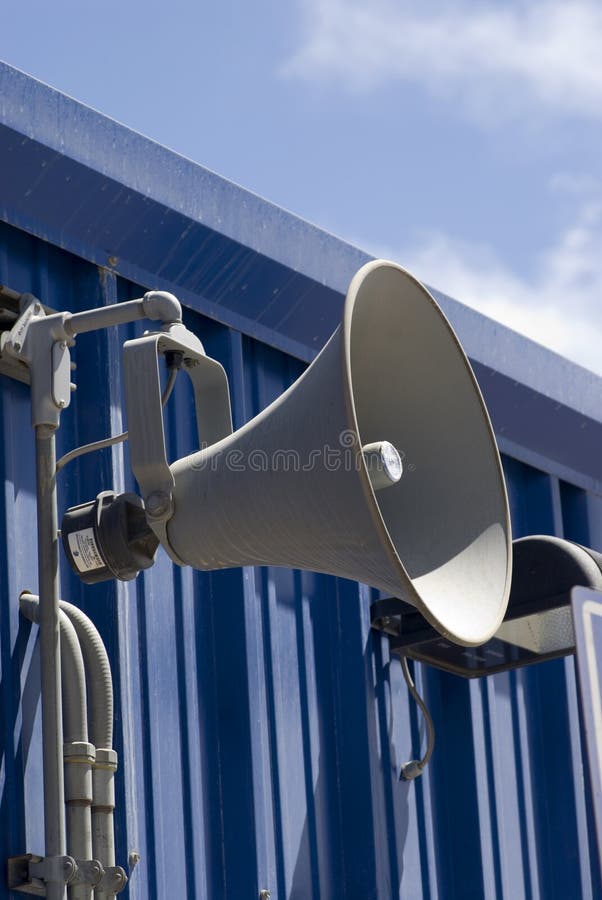 Megaphone Tower stock photo. Image of metal, message, amplifier - 2137742
