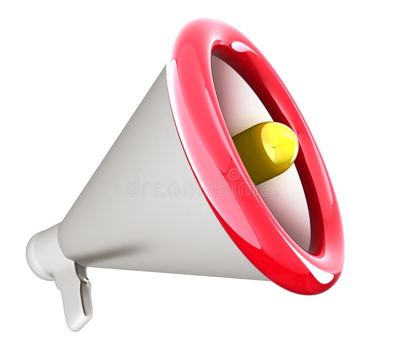 Loudspeaker As Announcement Icon Stock Illustration - Illustration of ...