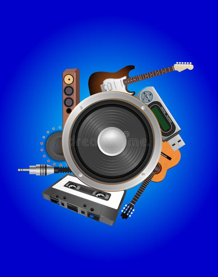 Loudspeaker audio device stock vector. Illustration of broadcasting ...