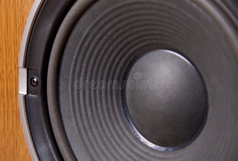 Loudspeaker Front Panel with Attached Speaker Driver Stock Image ...