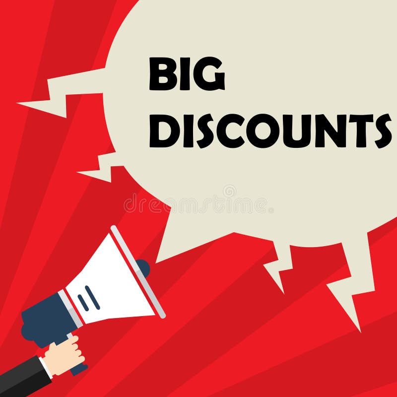 Loudspeaker in Hand, Big Discount Stock Illustration - Illustration of ...