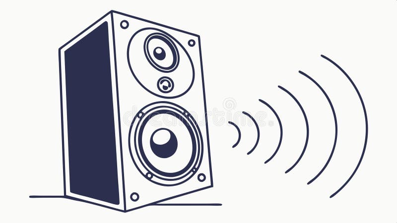 Loudspeaker Illustration, Audio and Sound Equipment Graphic Vector ...