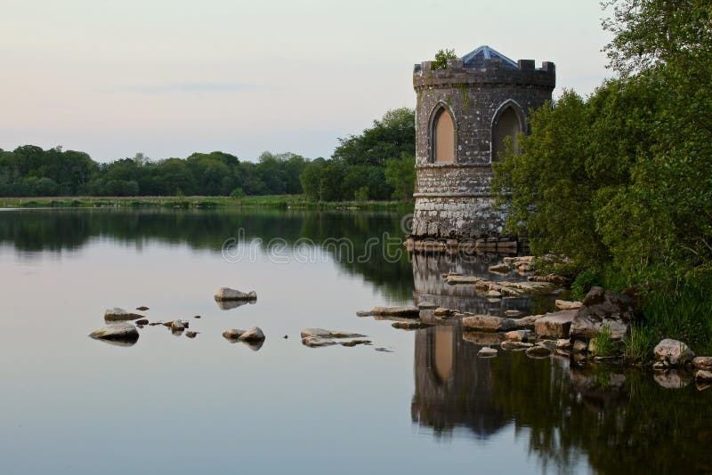 Lough key turret stock photo. Image of boyle, roscommon - 72935822