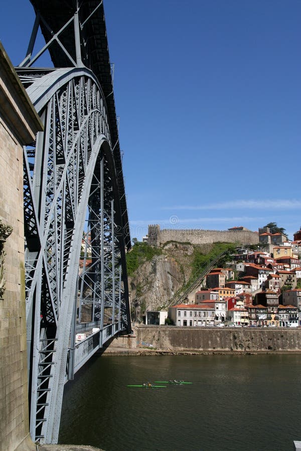 Louis 1 Bridge, Porto. stock image. Image of landmark - 21171909