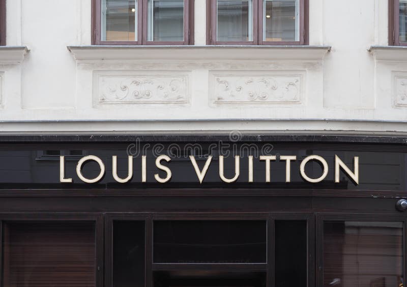 Louis Vuitton Shopfront Sign in Vienna Editorial Stock Photo - Image of ...