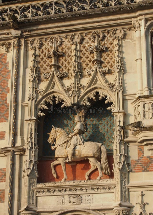 Louis XII En El Castillo De Blois Foto de archivo - Imagen de entrada ...