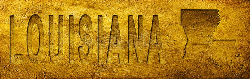Louisiana Grunge Gold Texture Stock Illustration - Illustration of ...