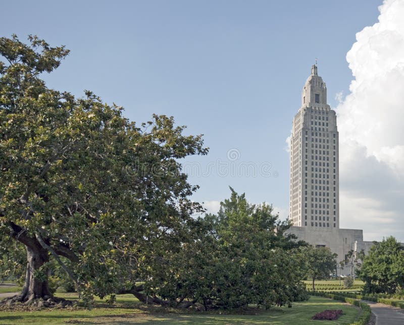 Louisiana State Capitol Building Stock Image - Image of baton, state ...