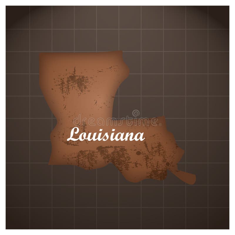Louisiana State Map. Vector Illustration Decorative Design Stock Vector ...