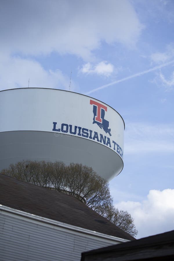 Louisiana Tech University Water Tower Editorial Stock Photo - Image of ...