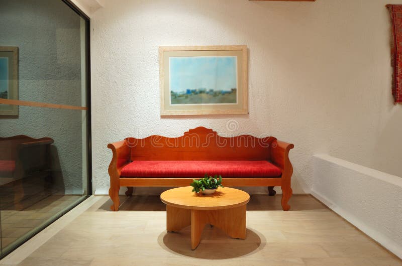 The Lounge Area with Couch and Table Stock Image - Image of table ...
