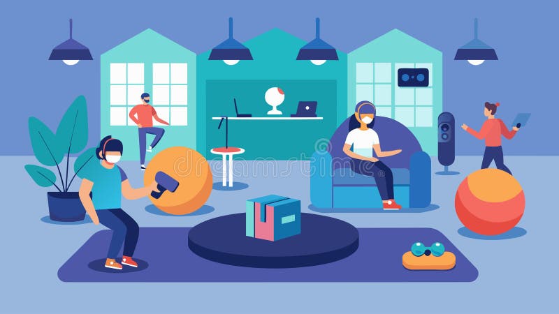 A Lounge Area Where Attendees Can Relax and Try Out VR Games Designed ...