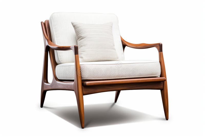 Lounge Arm Chair with Transparent Background. AI Stock Illustration ...