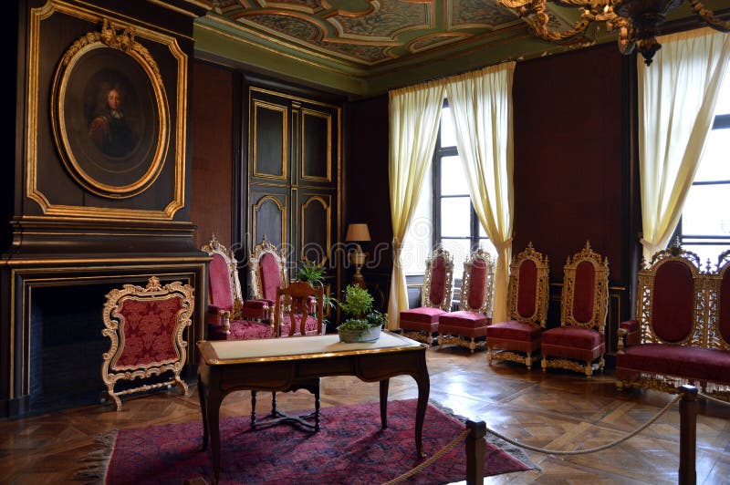 Lounge of Audience in a Castle. Stock Photo - Image of europa, historic ...