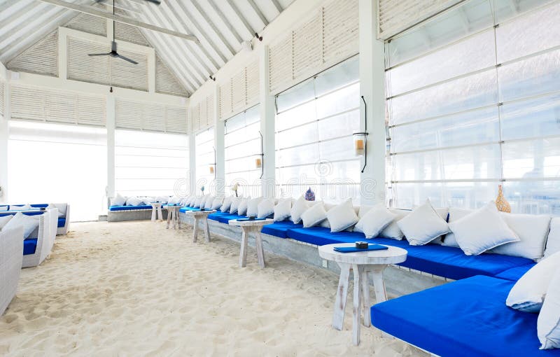 Round beach bar stock photo. Image of landscape, pavement - 22137694