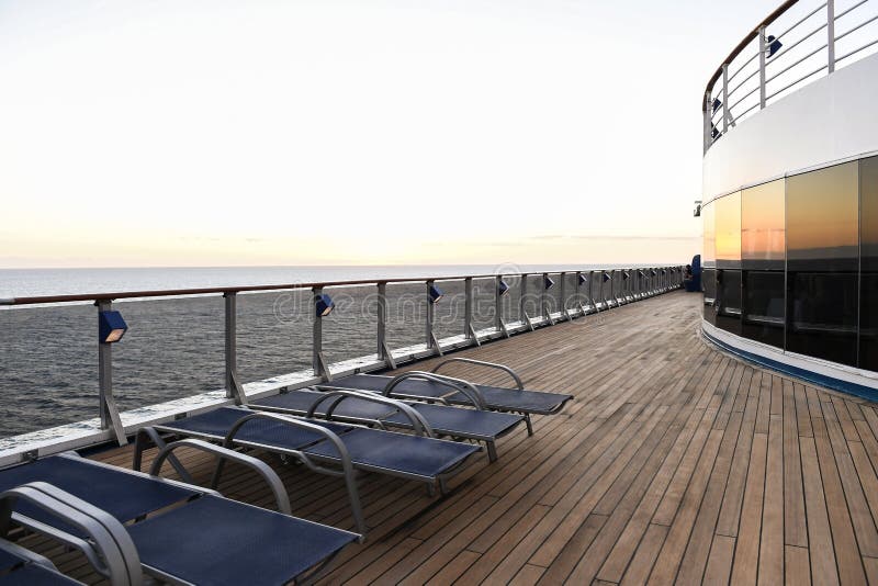 Cruise Ship Walkway. stock image. Image of passenger - 135757991