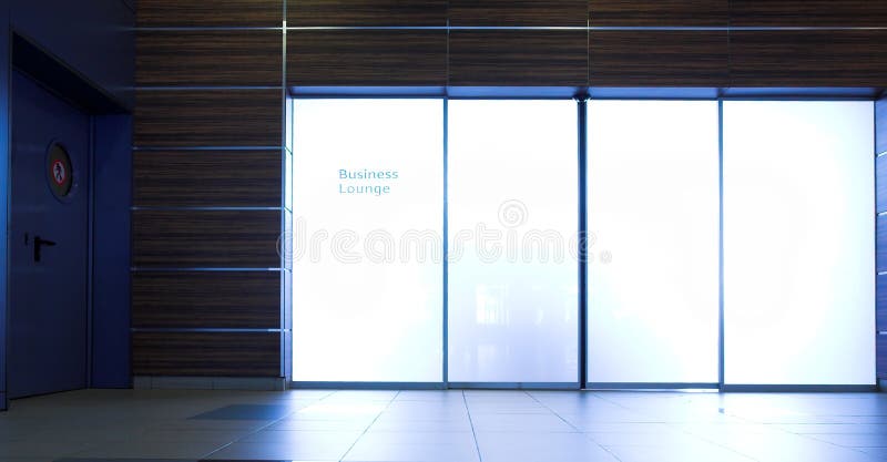 Lounge doors stock photo. Image of glass, airliner, modern - 6473284