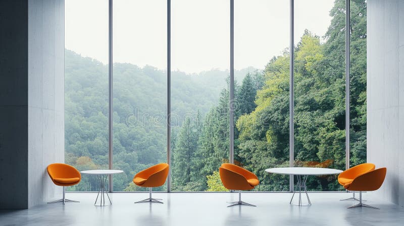 The Lounge Features a Minimalist Aesthetic, with an Open-plan Design ...