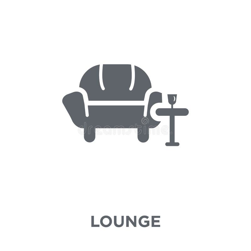 Lounge Icon . Lounge Icon Symbol Illustration. Modern Simple Icon for ...