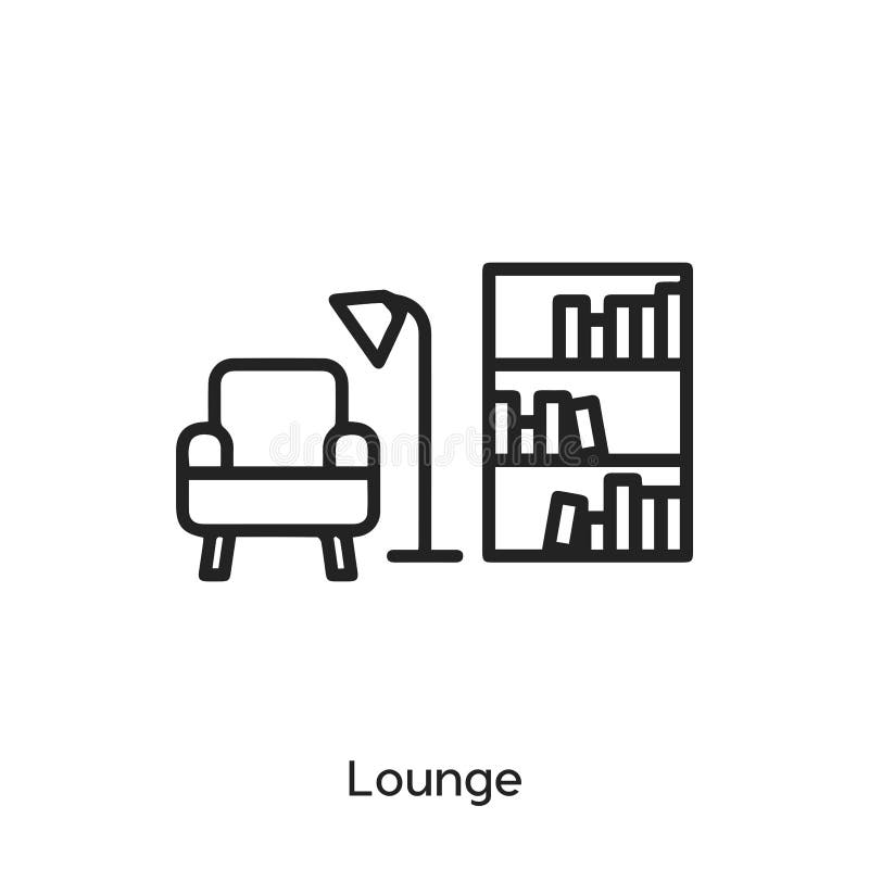 Lounge Icon . Lounge Icon Symbol Illustration. Modern Simple Icon for ...