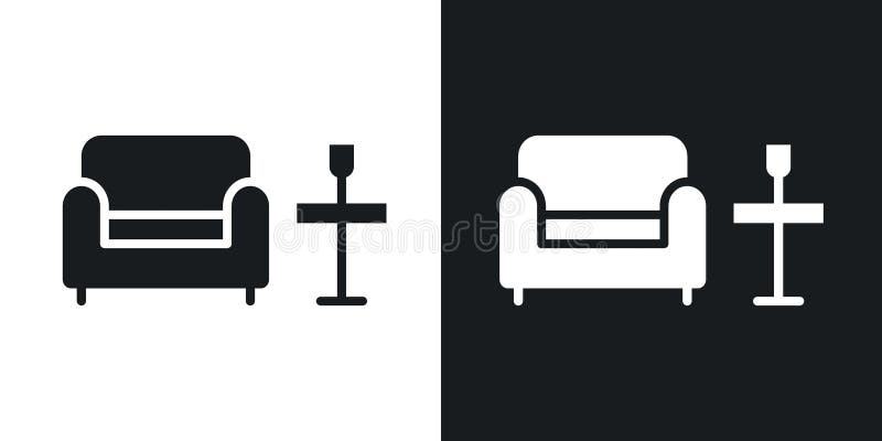 Lounge Icon Vector Set on White Background Stock Vector - Illustration ...