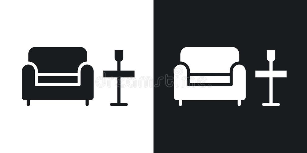 Lounge Icon Vector Set on White Background Stock Vector - Illustration ...