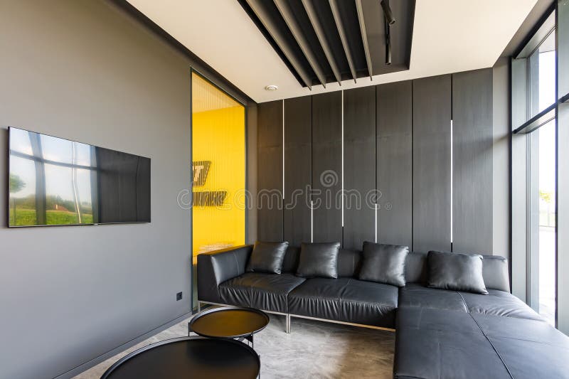 Lounge and Library at Modern Business Center. Rest Room in the Office ...