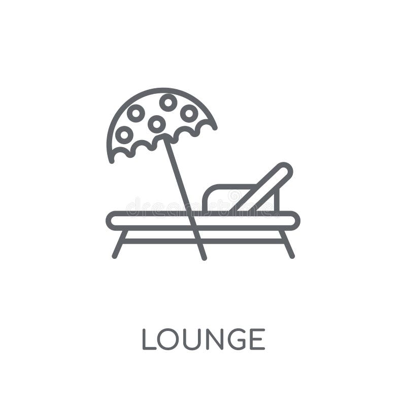 Lounge Linear Icon. Modern Outline Lounge Logo Concept on White Stock ...