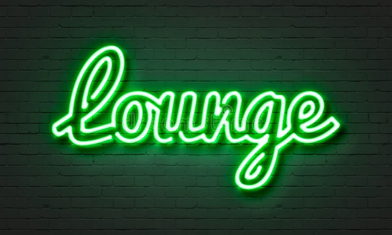 Neon Lounge Signs Ready For Your Text Stock Vector - Illustration of ...