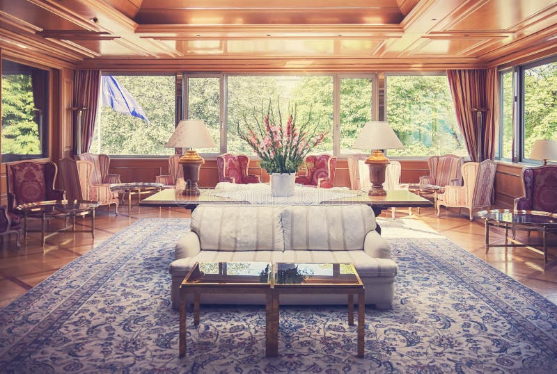 Lounge Room in Germany Hotel Stock Photo - Image of decoration, sofa ...