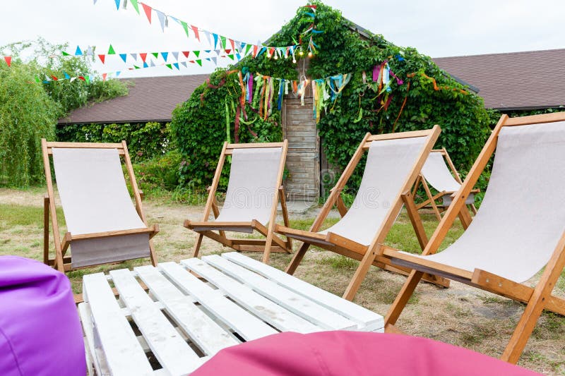 Lounge Zone of Event with Chairs and Table Stock Photo - Image of ...
