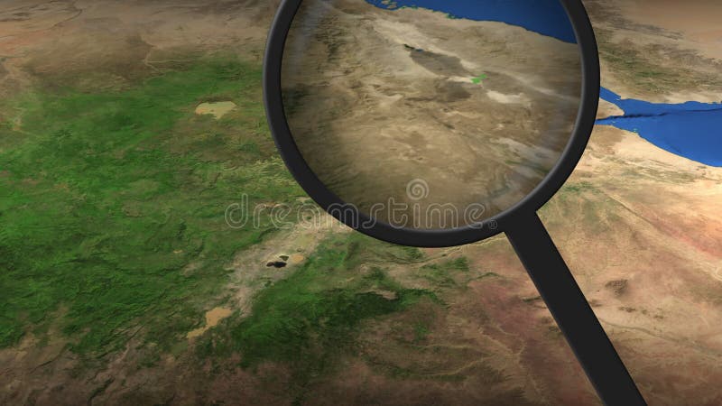 Addis Ababa City Found on the Map, 3d Rendering Stock Footage - Video ...