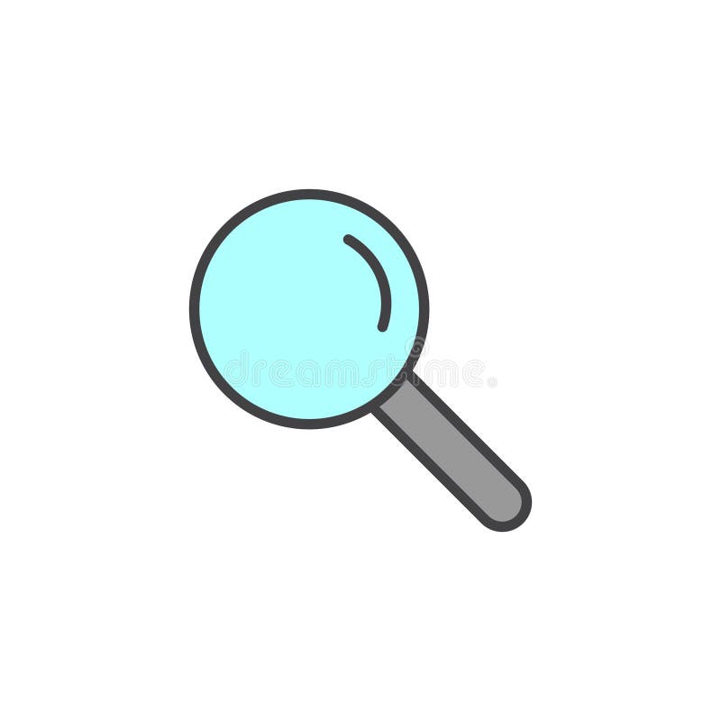 Loupe Icon in Colored Version Stock Vector - Illustration of ...