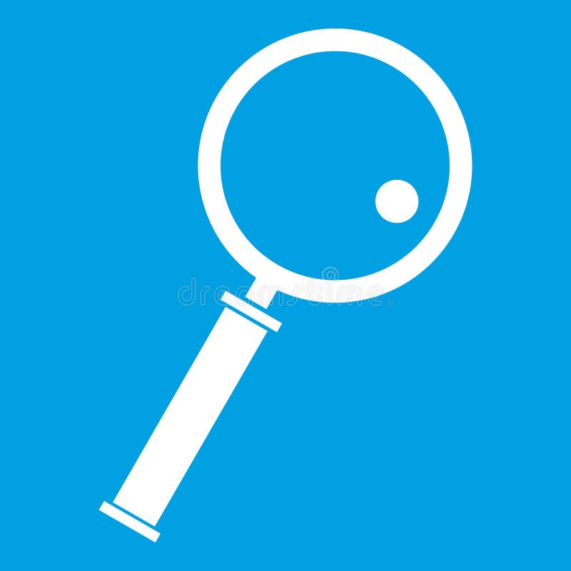 Loupe icon white stock vector. Illustration of looking - 96411843 Loupe icon white stock vector. Illustration of looking - 96411843