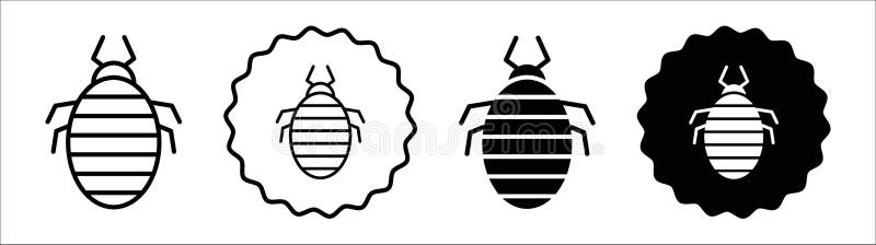 Louse Icon Symbol Set Collection Louse Simple Vector Sign Bundle Stock Vector Illustration Of