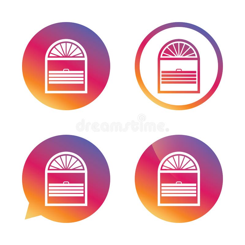 Louvers Sign Icon. Window Blinds Jalousie. Stock Vector - Illustration ...