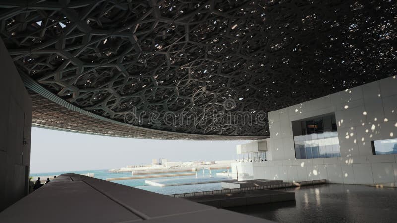 Louvre Abu Dhabi Interior View Abu Dhabi UAE Stock Footage - Video of ...