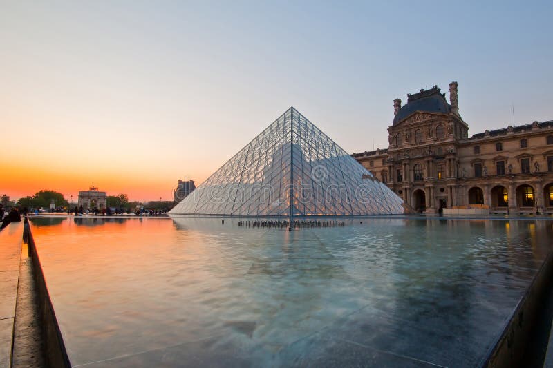 Louvre Museum in Paris, France. Editorial Photography - Image of ...