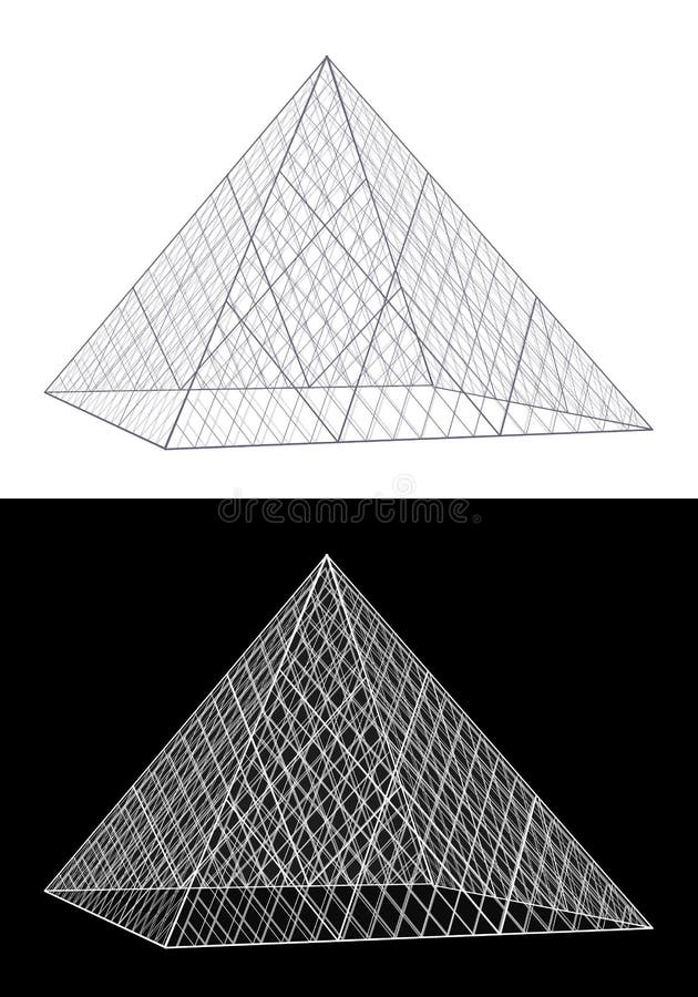 Louvre Glass Pyramid Building Editorial Stock Image - Illustration of ...