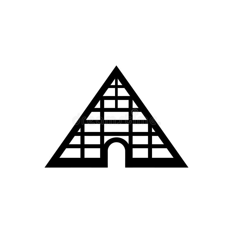 The Louvre icon stock illustration. Illustration of sign - 301222917