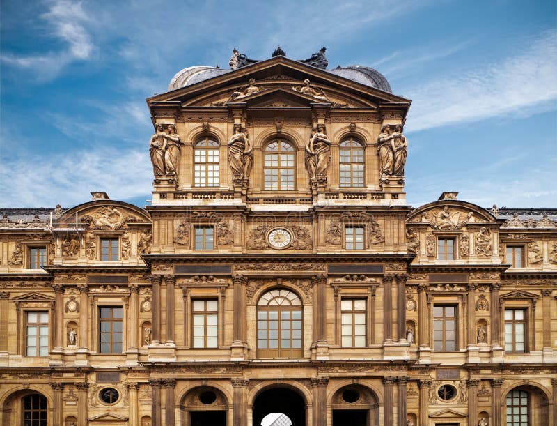 Louvre Museum stock image. Image of shape, tourist, famous - 22216559