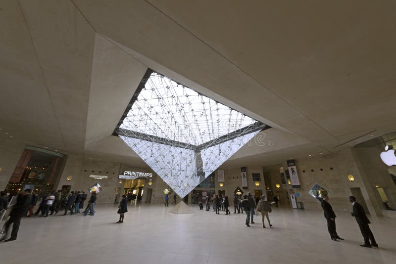 Underground Entrance Of The Louvre Museum 1 Editorial Photo - Image of ...