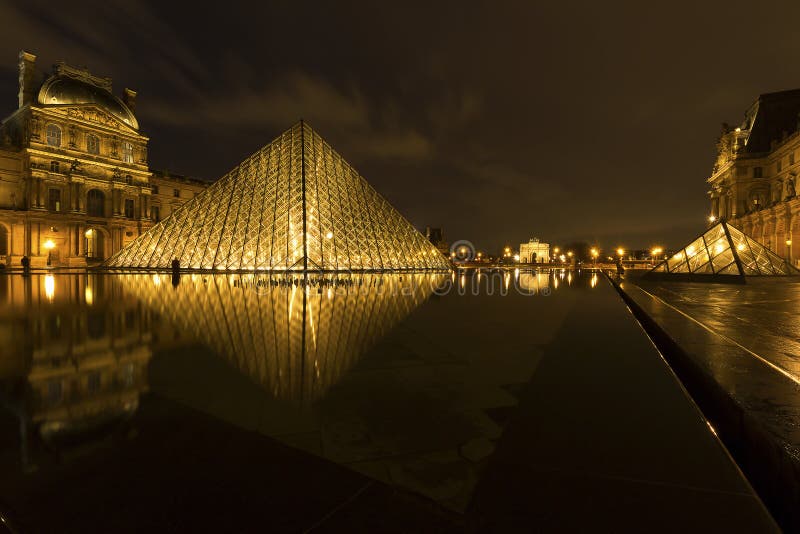 Louvre Museum editorial stock photo. Image of majestic - 92178108