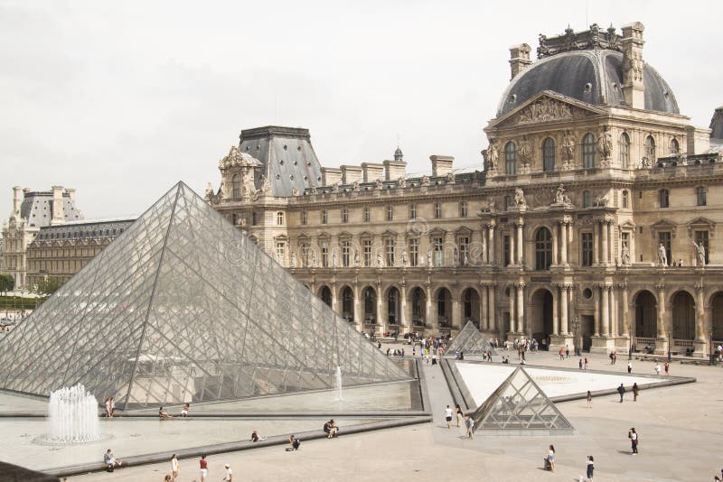 Louvre in Paris Museum Outside and Inside Inside Editorial Image ...